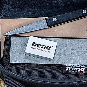 Trend Complete Sharpening Set: 6 Inch Diamond Bench Stone, Tapered File, Leather Strop, Lapping Fluid, Mirror Paste, Cleaning Block & Storage Case, DWS/KIT/K
