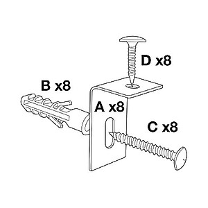 Offex Wall-Mounted Magnetic Dry Erase Whiteboard with Aluminum Frame and 2.5" Marker Tray, 60"W x 40"H - Perfect for School, Classroom, Conference and Presentation