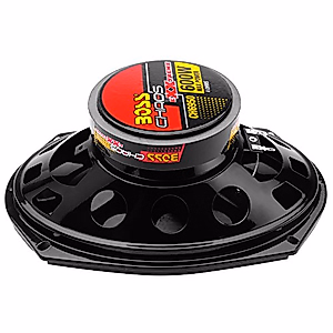 BOSS Audio Systems CH6950 Chaos Series 6 x 9 Inch Car Audio Door Speakers - 600 Watts Max, 5 Way, Full Range, Coaxial, Sold in Pairs, Hook Up to Stereo and Amplifier, Tweeters