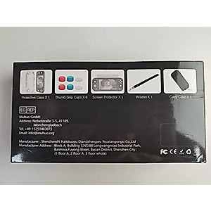 HEYSTOP Kompatybilna Torba do przenoszenia Nintendo Switch Lite, ochronne case NA wyświetlacz z z hartowanego szkła, karta do greed, 6 nakładek NA kciuk do zestawu akcesoriów Nintendo Switch Lite