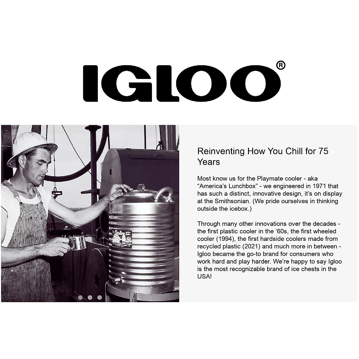 Igloo Cooler Oversized Mechanical Hinge for 150-165 QT Coolers, Black (1 Hinge)