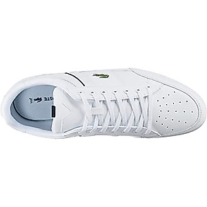 Lacoste Men's Trainers, Half Shoes, Wht Blk, 10.5 US