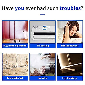 Door Draft Stopper, Strong Adhesive Door Sweep for Exterior and Interior Doors, Cuttable Under Door Seal 39” Length(White)