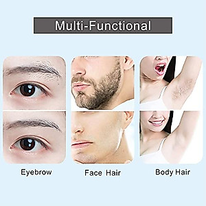 OmegaShalom 6 PCS Set of 2 Zero Waste Wheat Straw Eyebrow Razors for Women, Biodegradable Razor Trimmer, Dermaplaning Tool, Tinkle Face Women Face, Dermaplane Facial Shavers