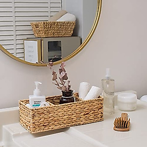 StorageWorks 3-Section Wicker Baskets + StorageWorks Open Home Storage Wicker Baskets