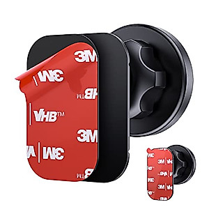 WixGear 3M [6 Pack] Sticky Adhesive Pads Replacement Mounting Tape, Dashboard Sticker Pads for Magnetic Phone Car Mount, Double Sided 3M Adhesive Pads, 6 3M with 2 Dry Wipes for Magnetic Car Mounts