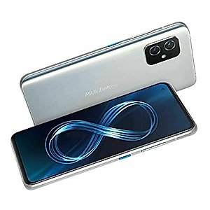 ASUS Zenfone 8 ZS590KS 5G Dual 256GB 12GB RAM Factory Unlocked (GSM Only | No CDMA - not Compatible with Verizon/Sprint) International Version - White
