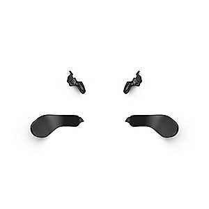 4PCS Back Paddles Compatible for PS5 Edge Controller Metal Replacement Paddles Buttons Adjustment Tool Paddles Trigger Stick Controller Accessoires(Black)