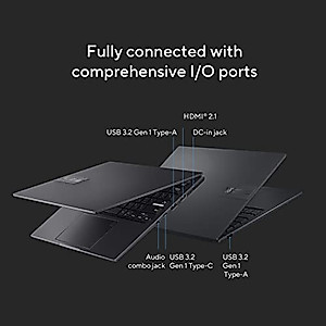 ASUS Vivobook 14X Laptop, 14” WUXGA Display, Intel Core i5-13500H CPU, NVIDIA GeForce RTX 2050, 8GB RAM, 512GB SSD, Windows 11 Home, Indie Black, K3405VF-DS51