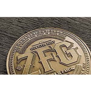 ZFG Inc. IDGAF Middle Finger Reminder Coin, Bronze Color, Collectible Challenge Coin, 1-Count