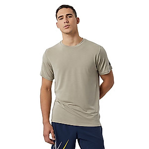 New Balance Men's R.W.Tech Dri Short Sleeve, Aluminum, Medium