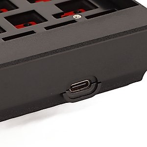 ASHATA WL61PLUS 60% RGB DIY Mechanical Keyboard, 61 Keys Hot Swappable 5Pin 3Pin Switch, Bluetooth 5.0/USB C Wired/2.4GHz Customized Gaming Keyboard Kit(Black)
