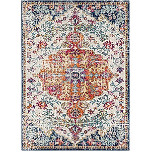 Artistic Weavers Odelia Vintage Bohemian Area Rug,5'3" x 7'3",Orange/Navy