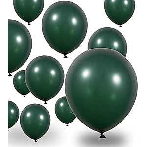 Emerald Green Balloons Different sizes 52 pack 18+12+10 inch Dark Hunter Green balloon Garland For wedding Birthday anniversary decorations (18+12+10, Emerald)