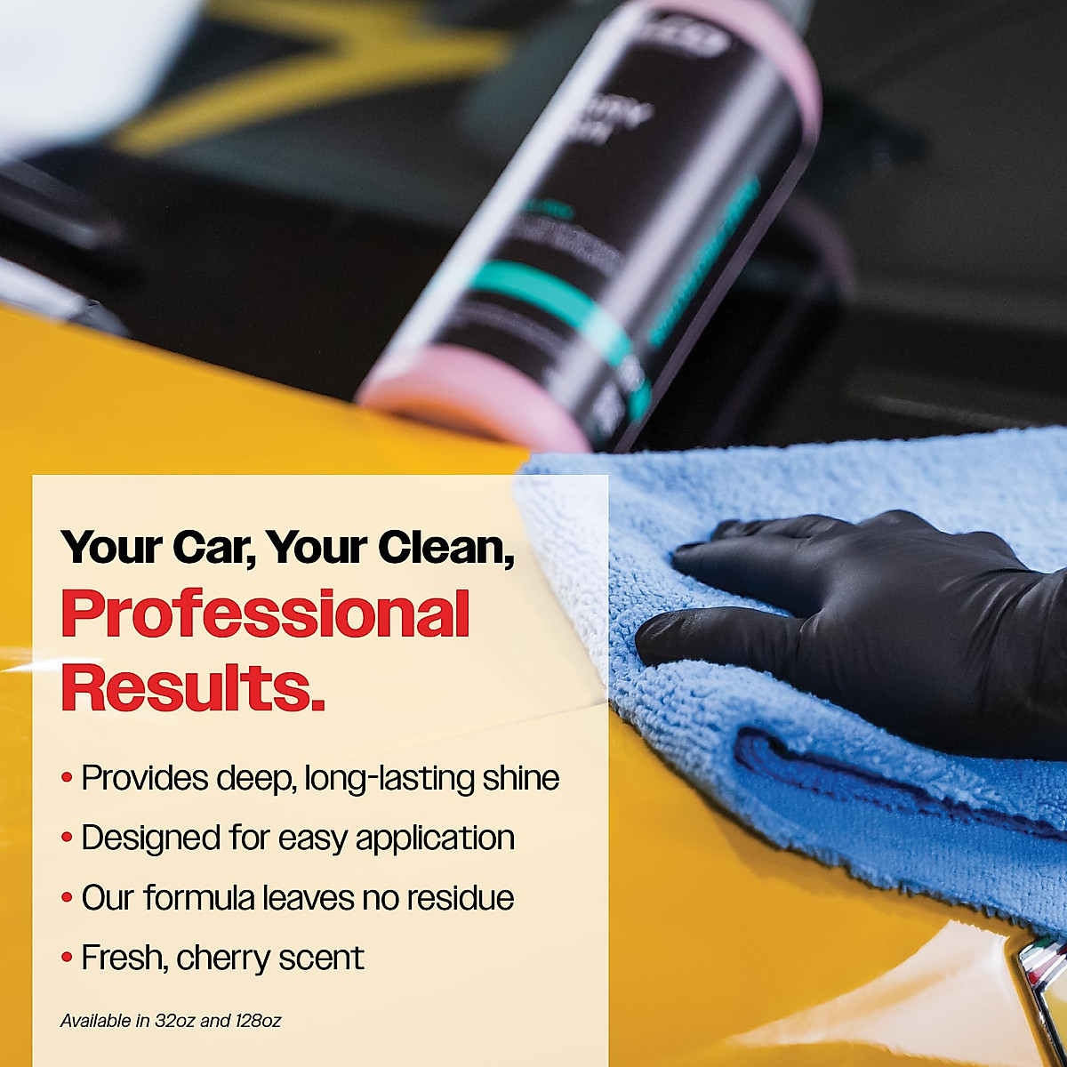 Malco Cherry Flash Automotive Liquid Paste Wax – Protect & Shine Your Vehicle / Easiest Way to Hand Wax Your Car / Lasting Gloss & Protection For Cars, Trucks, Boats and Motorcycles / 32 Oz. (124832)