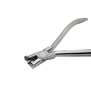 Dental Orthodontic Distal Cutter Plier,Orthodontic Flush Cutter, Distal End Cutter With Safety Holder,Cut Wire Up To A Maximum Of .021" x .025" (.53 mm x .64 mm) Standard Head Long Handle
