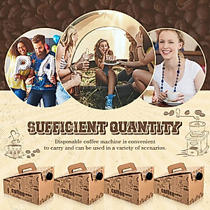 Resholder 10 Pack 135 oz Disposable Coffee Dispensers with Handle Insulated Coffee To Go Containers Portable Cold Hot Drink Dispensers Bulk for Party Catering Office Take Out