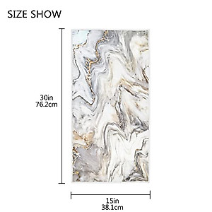 Wamika White Gold Marble Hand Bath Towel Shower Towels Set Gray Tie Dye Kitchen Hanging Gym Fingertip Bathroom Towel Highly Absorbent