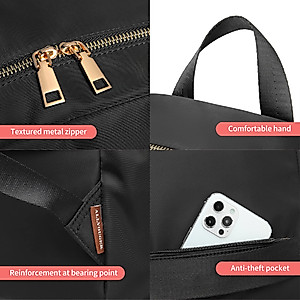 ALLYOUGER Fashionable Waterproof Women's Backpack, Suitable for Middle and High School Students and College Students, Accommodates 14-inch Laptop, a Must-Have for Traveling