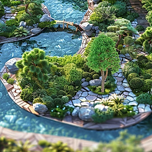 NUOLUX 20pcs Model Trees Landscape 1:150 7.5cm Model Train Scenery Landscape N Scale