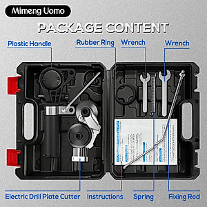 Electric Drill Shears Attachment Plate Sheet Cutter Nibbler for Cutting Aluminium, Iron, Stainless Steel, Copper, or Other Metal Sheets, Tin Cutters for Drill, Saving Accessory Retrofit Cutter