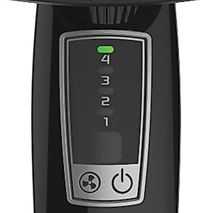 Lasko 18" Oscillating 4-Speed Large Room Pedestal Fan with Remote Control Adjustable Height Durable Metal Grill Great for Office, School and Home S18605, Black (Renewed)