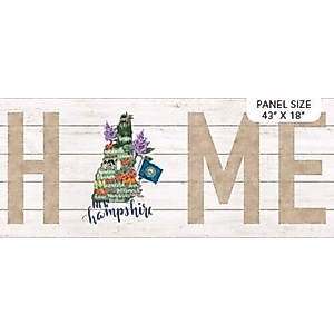 FlashPhoenix Quality Sewing Fabric – My Home State by Jetty Home New Hampshire (2 1/2) 18" x 44" Inches Panel Cotton
