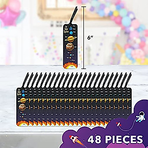 Fun Express 48 Count Laminated Solar System Bookmarks | School Classroom Library Goodie Bags Science Reading Program