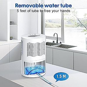 COSVII Upgraded Dehumidifier for Home & Bedroom - Quiet, Portable Dehumidifier with 800 sq ft Coverage, Auto Shut-Off, 68oz Capacity, Perfect for Bathroom, Basement, RV Dehumidifiers