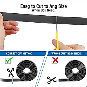 Housmile Magnetic Vacuum Strip, Boundary Markers Strips Magnetic Tape Compatible with Eufy, Roborock, Neato, Shark ION Robot Vacuum Alternative Magnetic Strip Tape for xiaomi Robot Vacuum, 6.56 Feet