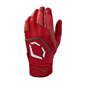 EvoShield Adult Khaos Batting Gloves - Scarlet Medium