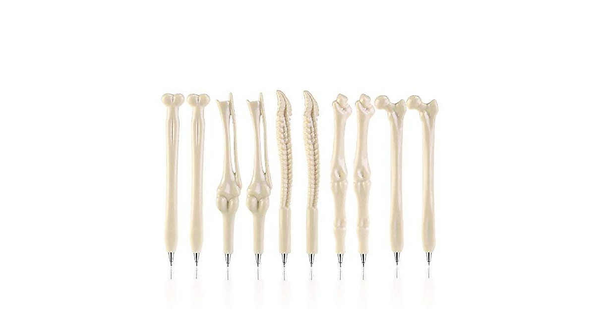 Unique Bone Shape Ballpoint Pens for Medical, Art & Office Use