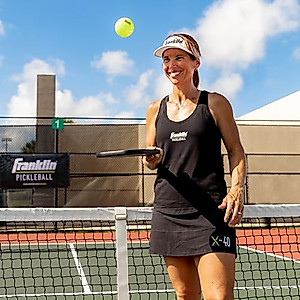 Franklin Sports Outdoor - X-40 Pickleball Balls - USA (USAPA) Approved - 12 Pack Outside - Optic Yellow - US Open Ball