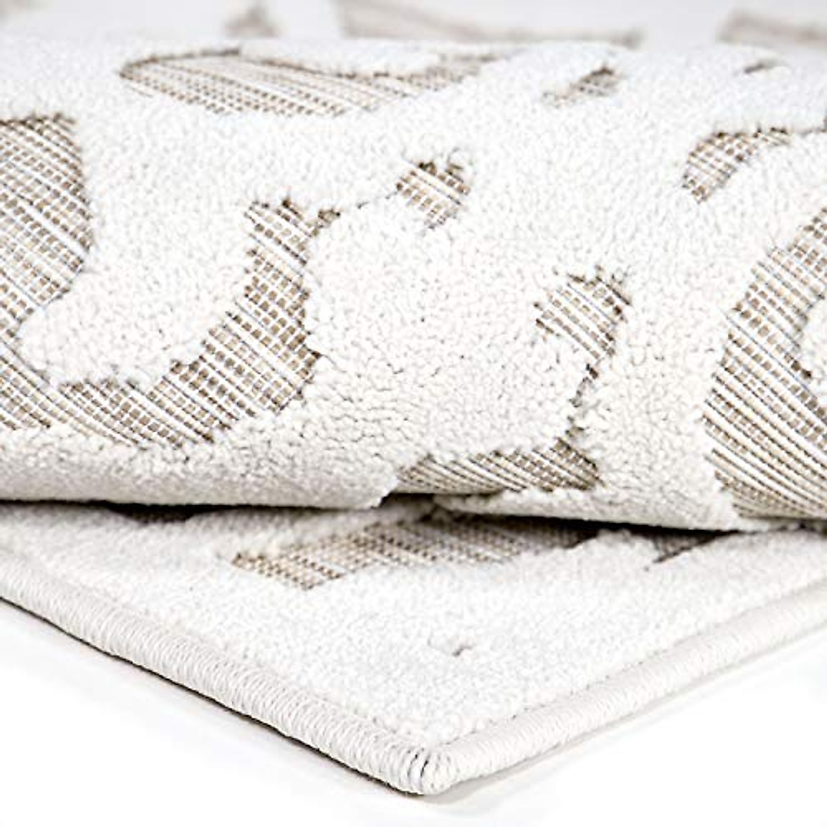 My Texas House by Orian Lady Bird Area Rug, 5'2" x 7'6", Natural Driftwood