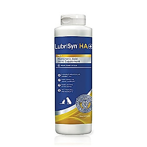 LubriSyn Hyaluronic Acid + MSM Joints Supplement, 16oz: Natural Pure HA Liquid Dog and Cat Joint & Cartilage Support, Relief, and Lubrication for Pets Including Dogs, Cats and Horses, Vegan Formula