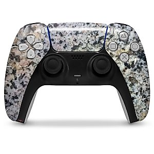 WraptorSkinz Skin Wrap compatible with Sony PS5 DualSense Controller Marble Granite 01 Speckled (CONTROLLER NOT INCLUDED)