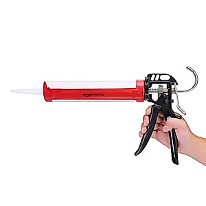 Amazon Basics Heavy Duty Sealant Caulking Gun -310ml/10oz - 12:1 Thrust Ratio, Aluminum handle
