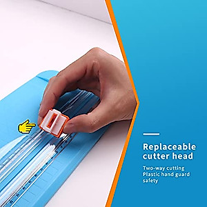 ZEQUAN A4 Portable Paper Cutter 12 inch Paper Trimmer Scrapbooking Tool for Photo Gift Cards Kraft Paper Label and Coupon with Automatic Security Safeguard Paper Trimmers