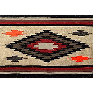 Open Road Goods Handwoven Mexican Diamond Blanket, Throw, or Yoga Bolster - Southwestern Style Blanket - Brown