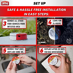 Ant Traps Indoor by ORTHO Home Defense 10pk- Metallic & Adhesive Ant Killer Indoor & Ant Killer Outdoor - Ant Trap & Ant Bait Traps Indoor Ant Killer - Ant Traps Outdoor,Ant Bait Outdoor