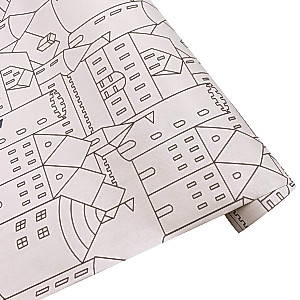 Yifely Castle Shelf Liner Stick Pictures Drawer Cover Paper Self-Adhesive Refresh Bedroom Wall Photo Background 17.7 inch by 9.8 Feet