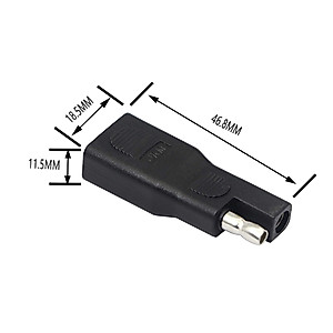 PNGKNYOCN SAE Polarity Reverse Adapter,SAE Male to SAE Female Quick Disconnect Solar Extension Connector YOUCHENG for Automotive,Solar Panel Battery(2-Pack)