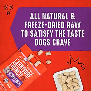 Stella & Chewy's Freeze-Dried Raw Carnivore Crunch Cage-Free Turkey Recipe Dog Treats – 3.25 oz. Bag