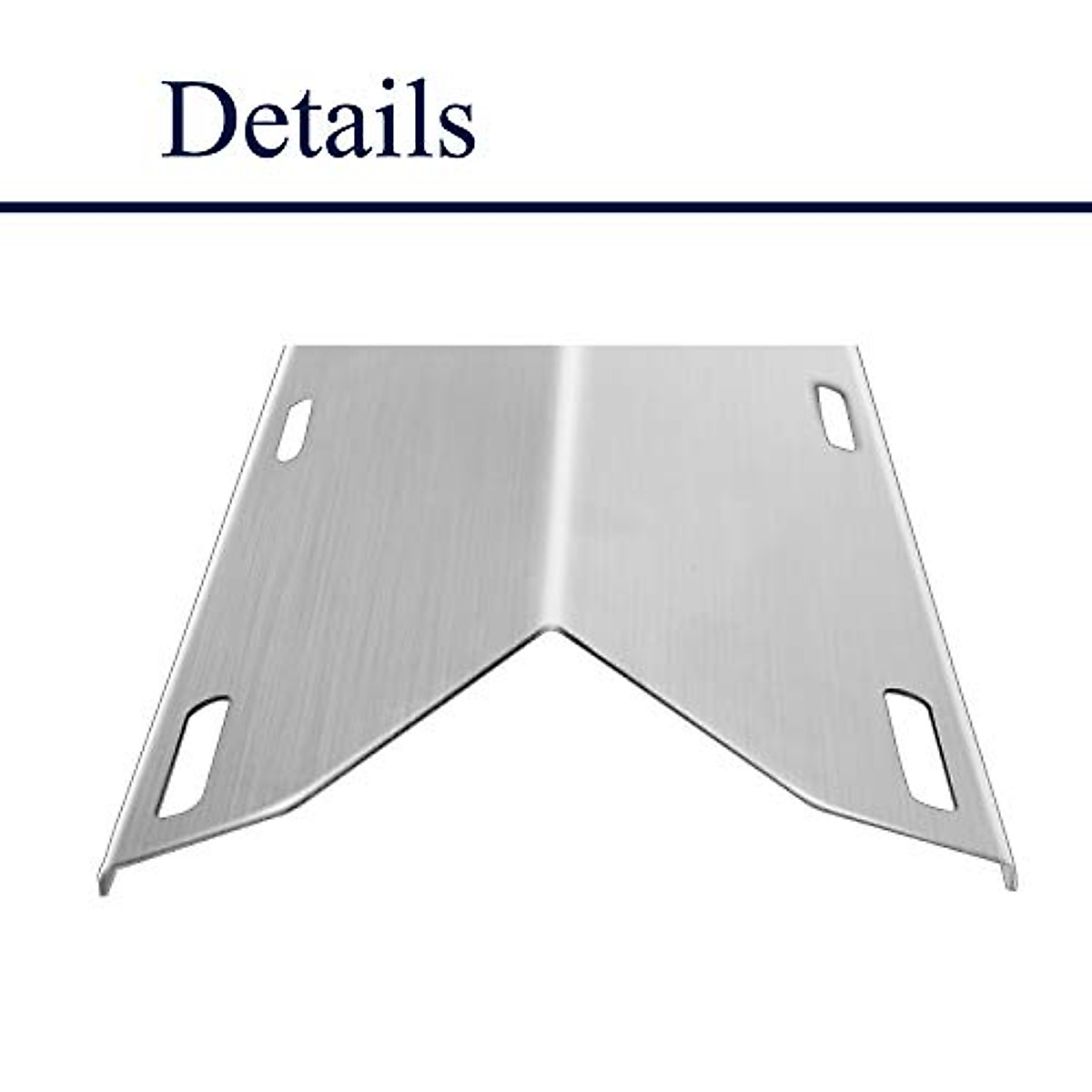 Folocy BBQ Gas Grill Replacement Parts, Stainless Steel Heat Plate Shield Heat Tent Burner Cover Kit for Jenn-Air 720-0062, Members Mark 720-0586A, Nexgrill 720-0063, Costco Kirland, 17 3/4" X 6 3/8"