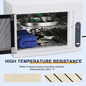 3 Rolls Autoclave Sterilization Indicator Tape Set for Beauty and Nails Salons/Tattoo and Dental Tool Cleaning Use, 1/2", 3/4", 1" Width, 55 Yards/Roll