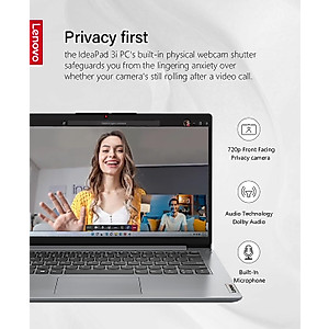 Lenovo Ideapad 15.6" HD Laptop, Athlon Silver 3050U (Beats i3-1005G1) Dual-core Processor, 8GB RAM, 128GB SSD, WiFi, Webcam, Bluetooth, Win 11 S, Cloud Grey, TGC Accessories