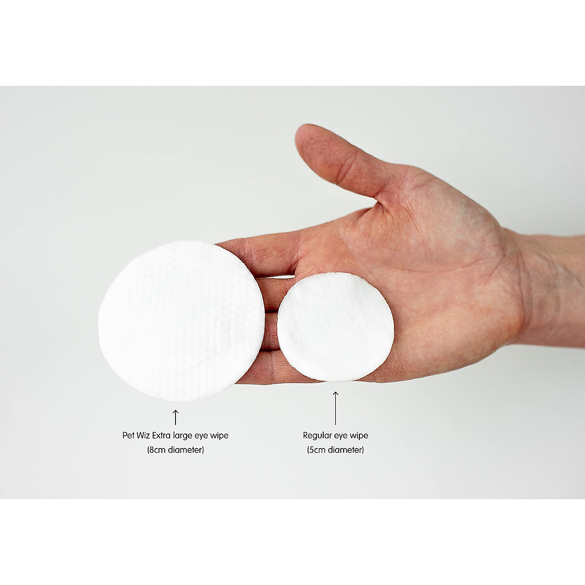 pet wiz Aloe Vera Eye Wipes for Cleaning Dogs & Cats - Extra Large