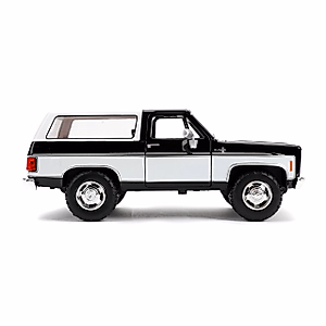 Jada Toys 1980 Chevy Blazer K5 Black/White 1:24 Die - Cast Vehicle
