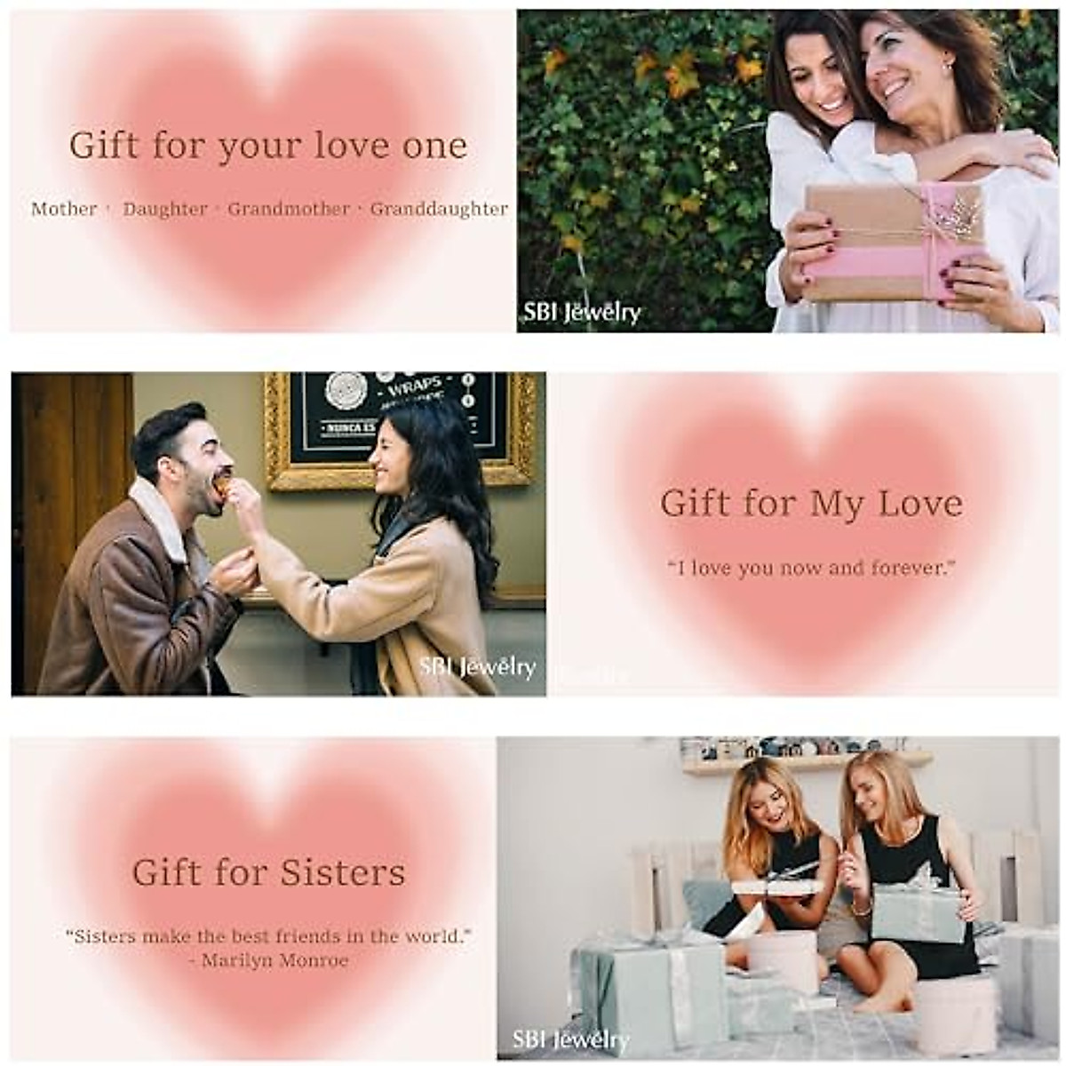 SBI Jewelry Heart Sparkling Initial F Letter Dangle Charm Compatible with Pandora Charms Bracelets Personalized Gifts