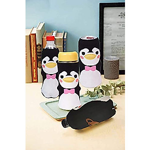 4Pack Suitable for Bottles with Various Shapes, Reusable Coffee Sleeves, Water Bottle Sleeve to Prevent Condensation and Dripping Fit 10-17oz Glass Plastic Sport Bottle